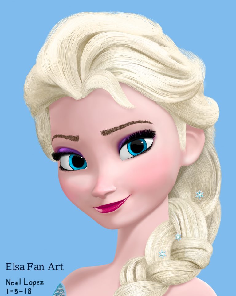 Fan Art – Portrait Of Elsa – Fairy Fly Entertainment